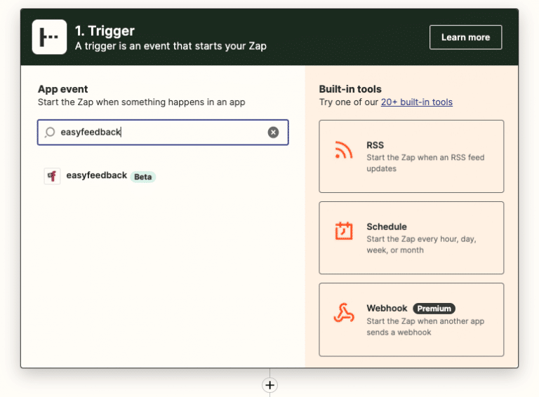 FAQ: Connect easyfeedback with Zapier | easyfeedback - Help Center